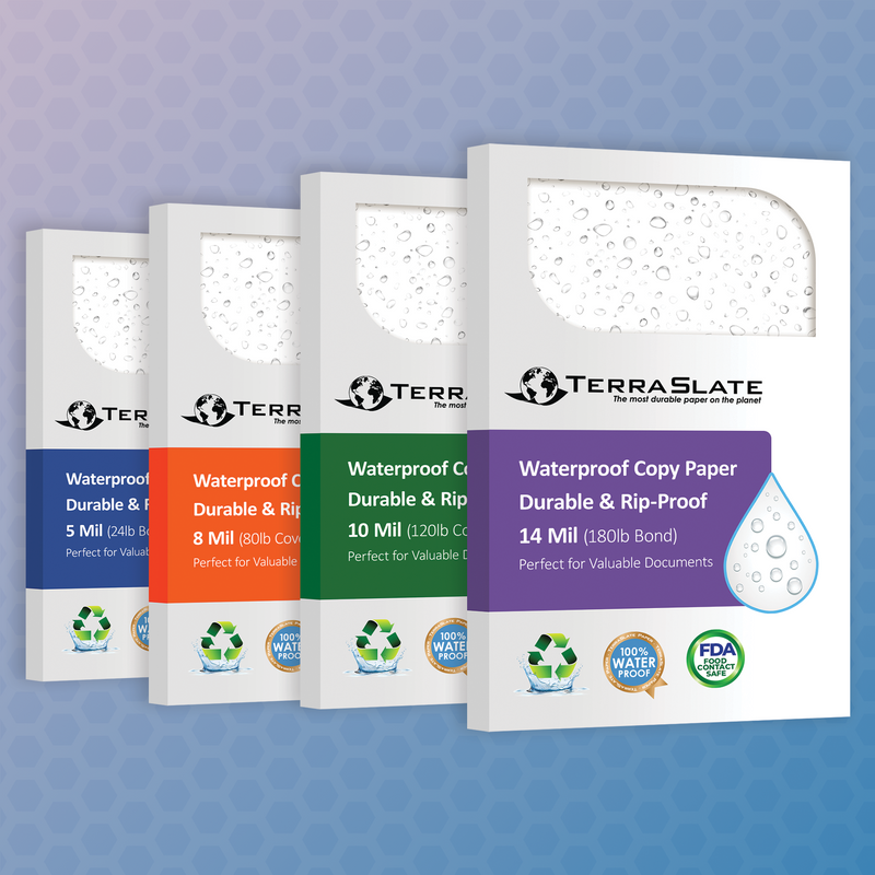 Waterproof Paper & Menus | TerraSlate Waterproof Paper