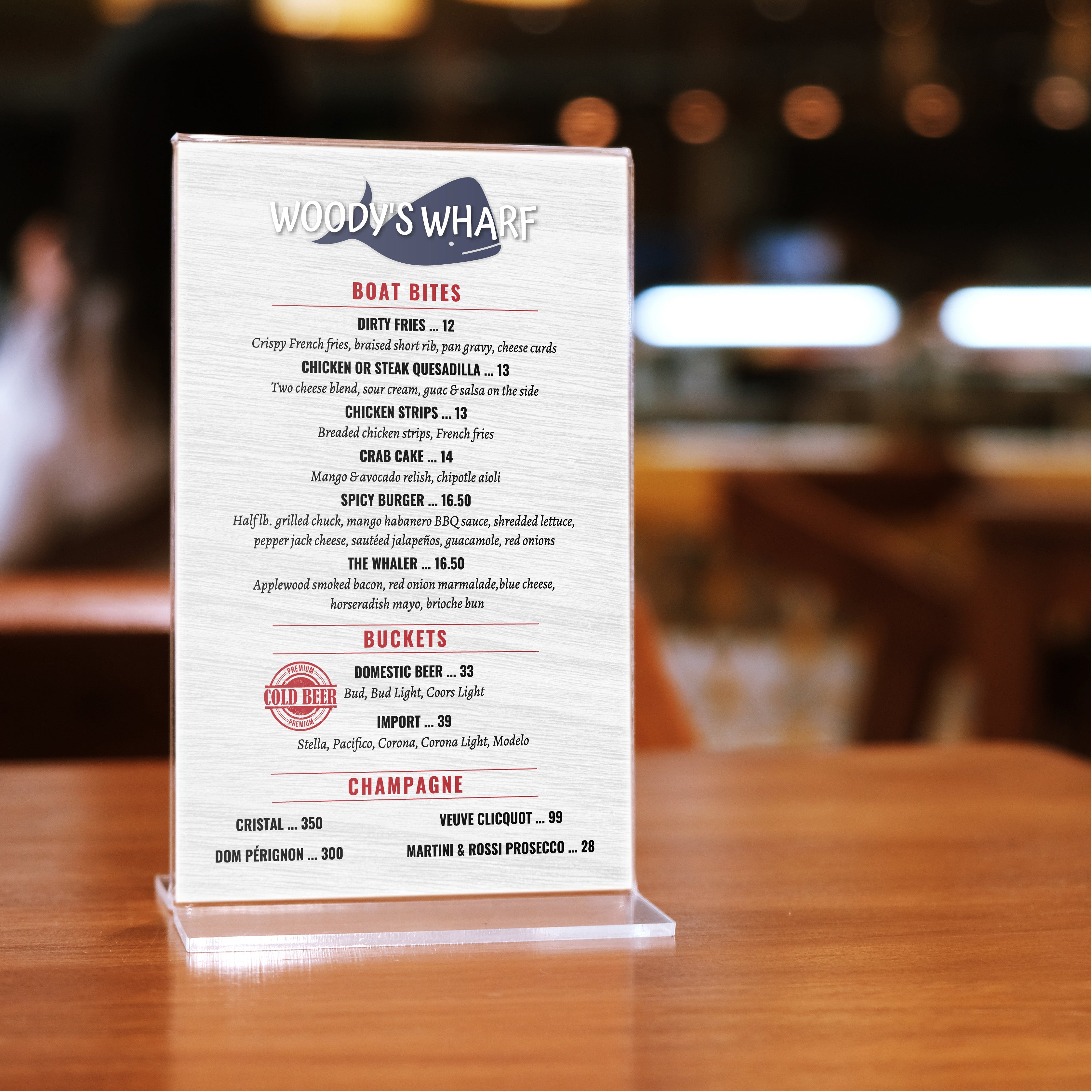 Waterproof Table Tent Inserts