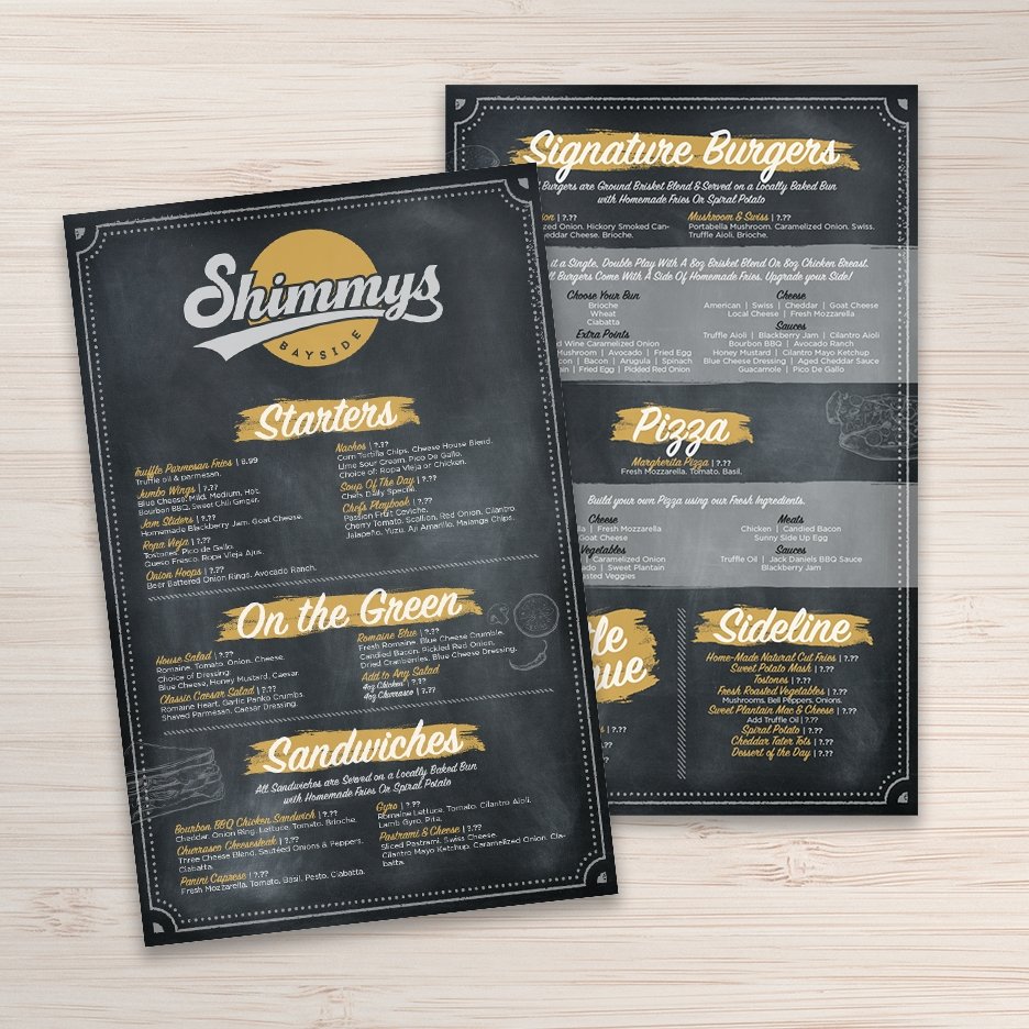 Waterproof Restaurant Menus